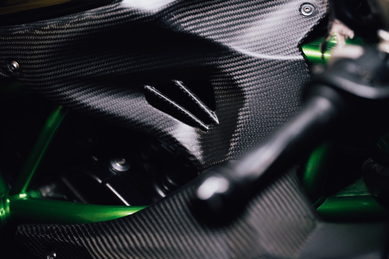Kawasaki H2 Carbon Fiber Upper Side Panel – Aerodynamic Body Upgrade ...